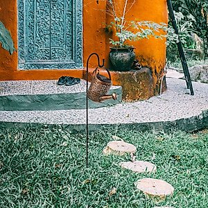 OSALADI Solar Watering Can Lights Outdoor Firefly Bunch Lights Waterfall Fairy Lights Garden Art Lamp with Stake for Home Garden Yard Lawn