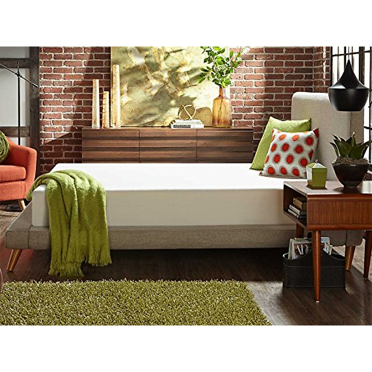 Live and Sleep 12 Inch Full Extra Long Medium Firm Plush Firmness, Memory Foam Mattress in A Box, CertiPur Certified - Full XL Size