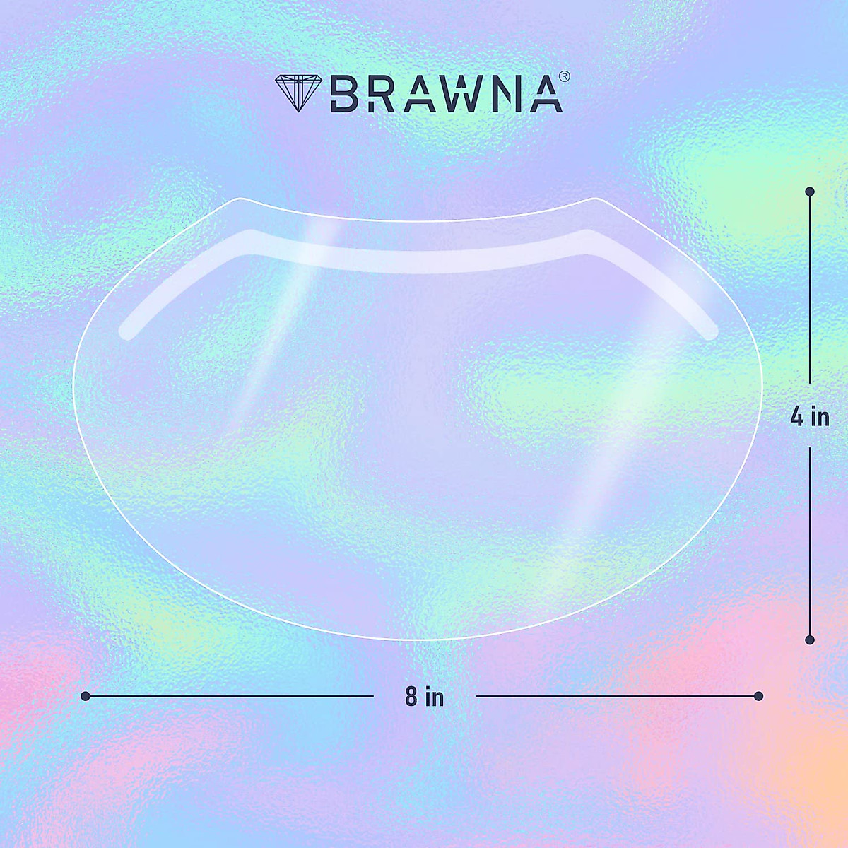 Protective Shower Visors with Pink Organza Bag for Eyelash Extensions, Microblading, Brow Lamination, Eye Surgery, Blepharoplasty - PMU Supplies (25 Count (Pack of 1))