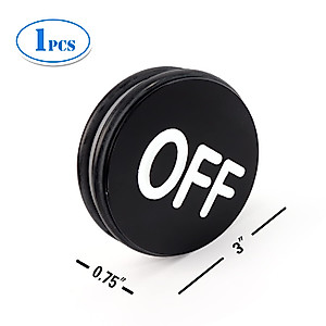 GSE Games & Sports Expert 3" Casino Craps ON/Off Poker Button, Casino Grade Acrylic Craps Button for Casino Poker Nights, Family Parties, Craps Games