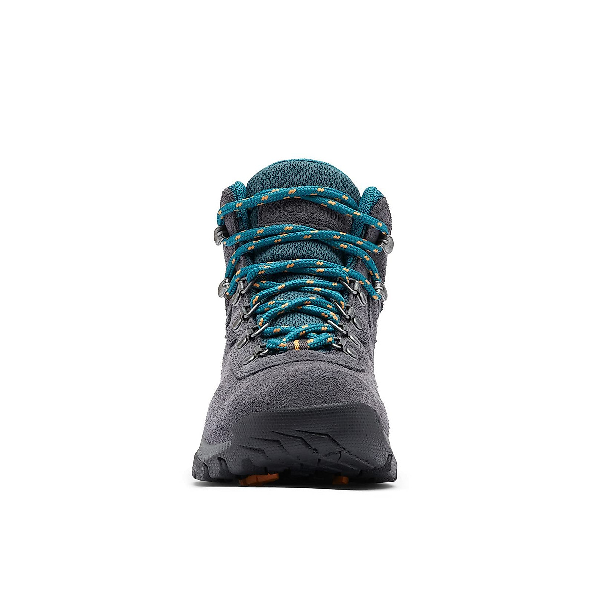 Columbia Women's Newton Ridge Plus Waterproof Amped, Shark/River Blue, 8.5