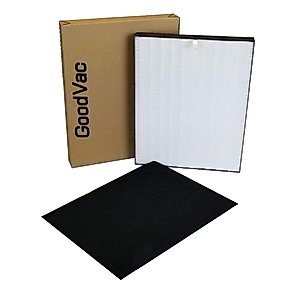 GoodVac HEPA to Replace Sharp Filter # FZ-F60HFU and Carbon Panel FZ-F60DFU for FP-F60UW purifier