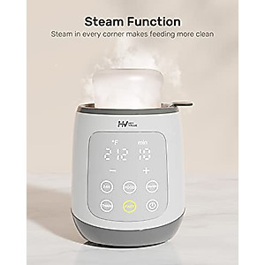 Bottle Warmer, Baby Bottle Warmer 10-in-1 Fast Baby Food Heater&Thaw BPA-Free Milk Warmer with IMD LED Display Accurate Temperature Control for Breastmilk or Formula for Bottles