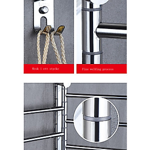 SEIFE Wall mounted Wall Mounted Towel Bar Rotating Towel Rack,Bath Rail Hanger Towel Holder,6 Swivel Bars Wall Mounted Towel Holder Rail For Kitchen Bathroom Towel Storage Holder Bathroom Bathroom she