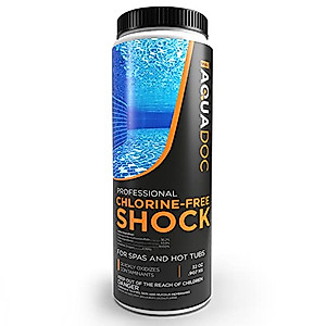 Non-Chlorine Spa Shock for Hot tub - Chlorine Free Hot Tub Shock Treatment & Enhanced Shock to Assist Bromine & Chlorine Shock - Suitable Chlorine Free Shock Oxidizer - Spa Oxidizing Shock by AquaDoc