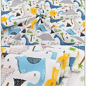 8 Pcs Quilting Fabric by The Yard,Cotton Fabric Bundles Patchwork for Dressmaking Clothes,Fat Quarters Material for Sewing Crafting