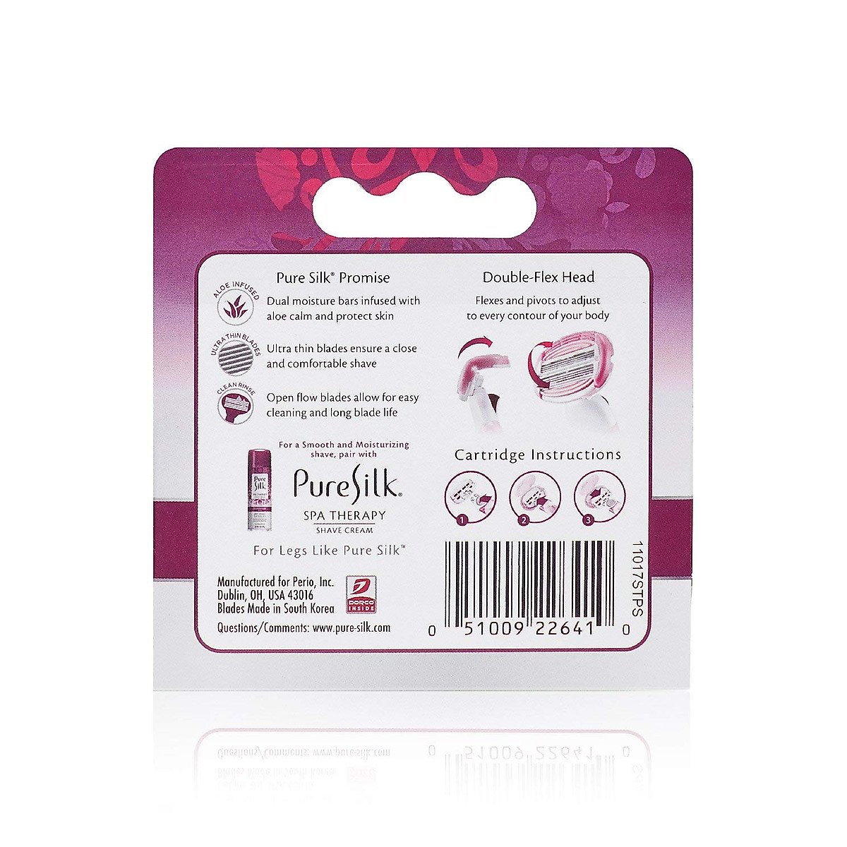 Pure Silk Contour 6 Women’s Razor Blade Refills (12 count) with Free Contour 6 Handle