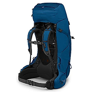 Osprey Aether 65L Men's Backpacking Backpack, Deep Water Blue, S/M