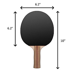 TigerTail Sports Game Over Colorful Design Ping Pong Paddle, Premium 5 Ply Table Tennis Racket (Black on Back)
