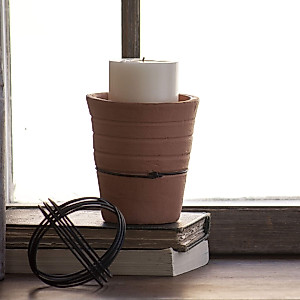 Foreside Home & Garden Terracotta Handmade Votive Candle Holder