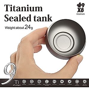 Airtight storage container with lid, airtight and waterproof containers - all made of pure titanium - keep content fresh and dry (2)