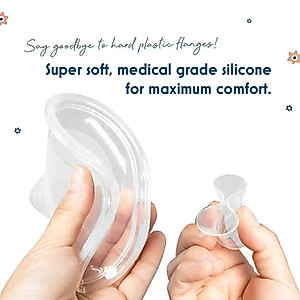 Replacement Breast Pump Parts, Accessories, Wearable Pumps: Idaho Jones Pump-A-Wear, Tsrete, S9, S10, S12, Ikare, Iapoy, Josa, Mommed, Paruu (2pcs Backflow Membranes and 2pcs Duckbill Valves)