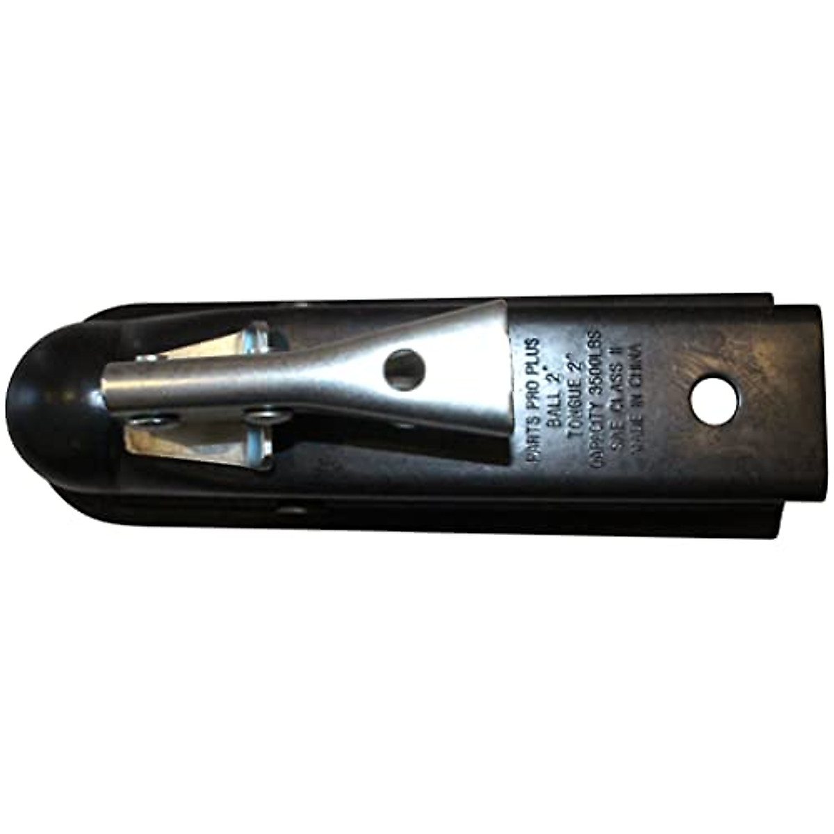 Parts Pro Plus+ 3,500-Lbs Tongue Coupler for Trailer with 2" Channel or Tube Frame - 2" Hitch Ball Socket - Oily Finish