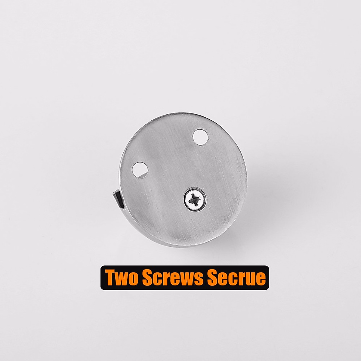 JQK Floor Door Stopper, Snowboard Hanger Storage Stainless Steel Sound Dampening Door Stop Bumper Wall Protetor Display Hanger Rack, 5 Pack Brushed, DSB3-BN-P5