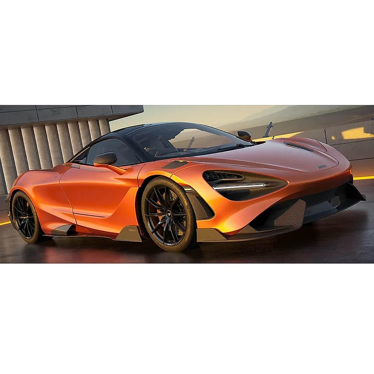 Airfix Starter Set Model Kit Car - A55006 McLaren 765LT - 1:43 Scale Plastic Model Car Kits, Model Cars to Build and Paint for Adults & Kids 14+, Includes Paints - Mens Hobbies Kits, Skill Lvl. 1