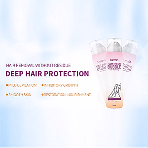 Women Hair Removal Foam Mousse, Natural Painless Permanent Spray Body Depilatories Gel Cream For Women Body Hair Foam Mousse Creams Depilatories