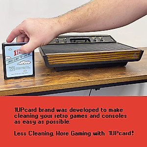 1UPcard Console Cleaner Compatible with Atari 2600 Video Game System