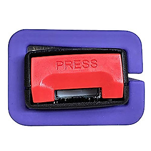 BPA-FREE Buckle Booster (Short Model, With Side Slit), Raises & Stabilizes Your Buckle - Fasten Your Car Seat Belt Easily - Innovative Design Snaps Around Receptacle - Fun Kid Safety Stickers (1-Pack)