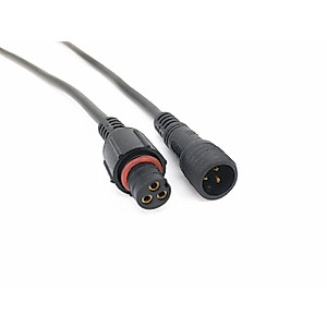 6 Pair Black 3 Pin Waterproof Connector，Waterproof Male Female Connector Cable led Connector，led 3 pin Waterproof Connector ，for for Garden Lights Path Lighting,Indoor/Outdoor LED Strip Lights