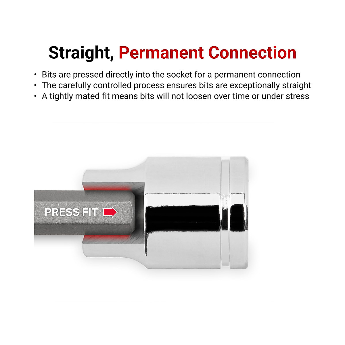 TEKTON 3/8 Inch Drive x 5/16 Inch Hex Bit Socket | SHB12208