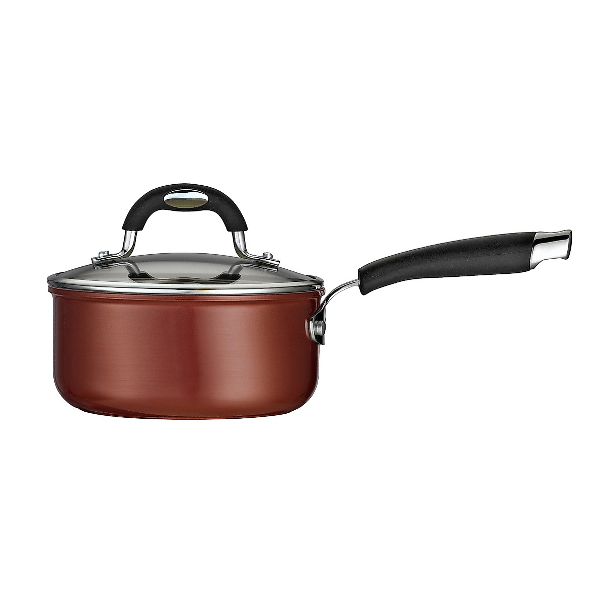 Tramontina 80110/048DS Style Ceramica 01 Covered Sauce Pan, 1.5-Quart, Metallic Copper