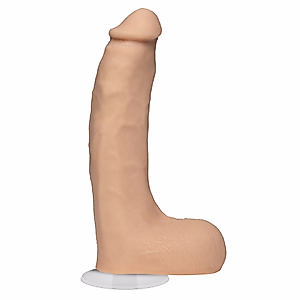 Doc Johnson Signature Series - Chad White - 8.5 Inch Realistic ULTRASKYN Dildo with Removable Vac-U-Lock Suction Cup - F-Machine & Harness Compatible, for Adults Only, Vanilla