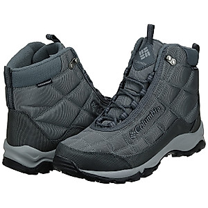 Columbia Men's Firecamp Boot, Titanium Grey Steel/Graphite, 15