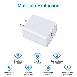 USB-C Charger for iPhone, 20W Fast PD Charger Power Adapter, USB C Plug Block Brick Box Compatible for iPhone SE/14/13/12/11 Pro Max XS X 8,Airpods Pro,MacBook,iPad Pro/Air/Mini,Samsung Galaxy S22 S21