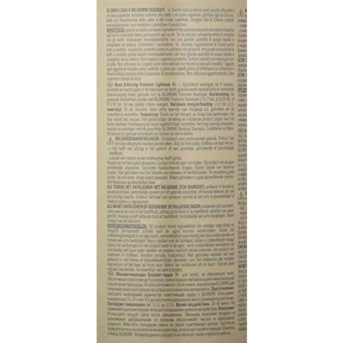 SCHWARZKOPF Blond ME Bond ENFORCING POLVOS Premium LIGHTENER 0.000 ML