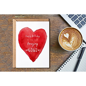 Happy Birthday To The Most Amazing Gigi - Happy Birthday Gigi Card - Luxury Gigi Birthday Card - Best Gigi Birthday Card 5x7''