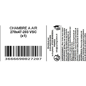 cyclingcolors Inner Tube Compatible with 270 x 47-203 Jane Slalom Pro Reverse Powertwin Bugabo 10 1/2 x 1 7/8"