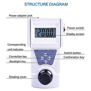 XDTKJDZ Water Quality Tester, Portable Digital Water Turbidimeter, Scientific Turbidity Meter, Measuring Range 0-200NTU, with LED Display, for Lab Water Treatment Plant Wine Industry