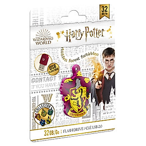 EMTEC 32GB Harry Potter Collector USB 2.0 3D Soft Touch Gum Flash Drive - Gryffindor