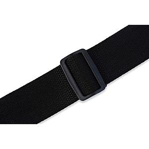 Levy's Leathers 2" Cotton Guitar Strap with Suede Ends and Tri-glide Adjustment. Adjustable to 58"; Black (MC8-BLK)
