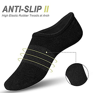 IDEGG No Show Socks Men Low Cut Ankle Short Socks for Men Casual Athletic Socks with Non Slip Grip