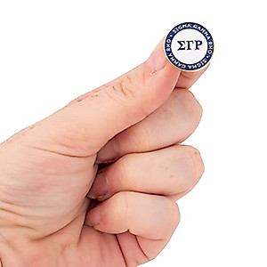 Sigma Gamma Rho Lapel Pin Sorority Enamel Greek Letter Formal Wear Blazer Jacket (Lapel Pin - Design D)