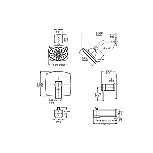 Pfister R89-1DAB R891DAB Valve Only Trim, Matte Black