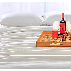 Amber Home Goods Paris Themed Square Party Platter Tray for Serving Breakfast, Appetizers, Coffee, Bar, or Food 20” Length