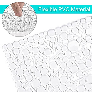 Coopay 2 Pack Kitchen Sink Mat Plastic Sink Protect Mat PVC Eco-friendly Kitchen Adjustable Stainless steel/Porcelain Dish Drying Pad Sink Protector for Bottom of Kitchen Sink, 12.6” x 10.5” (Clear)