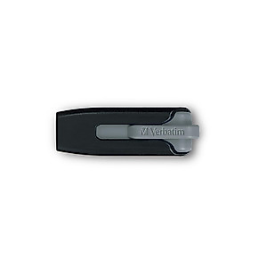 Verbatim 8GB USB 3.0 Store 'n' Go V3 Flash Drive - Cap-Less & PC / Mac Compatible - Gray