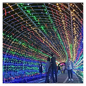 Fairy Lights Outdoor Fairy String Lights 10M With 100 LED 8 Modes Wave Rope Lights Icicle Curtain Light,Waterproof Festival Lighting For Garden Patio Yard Home Wedding Party And Christmas Decoration Z