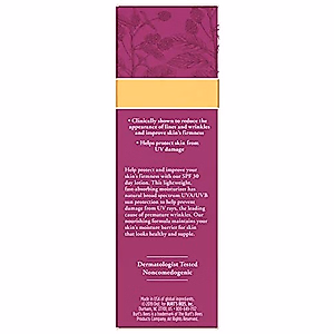 Burt's Bees Renewal Day Lotion SPF 30, Firming Face Lotion, 1.8 Ounces