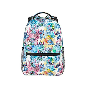 Eidolon Artsy Stitch Backpack Girl's Boy's 16 Inch Lightweight Casual Double Strap Shoulder School Bookbag Water Resistant Fits Laptop