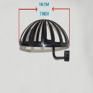 Pmsanzay 4 Pack Wall Mount Hanging Wig Stand, Wig Drying Holders, Plastic Wigs and Hats/Cap Rack Styling Drying Display Hangers, hold the shape of the wig and are EASY TO MOUNT. (2 Black+2 White)