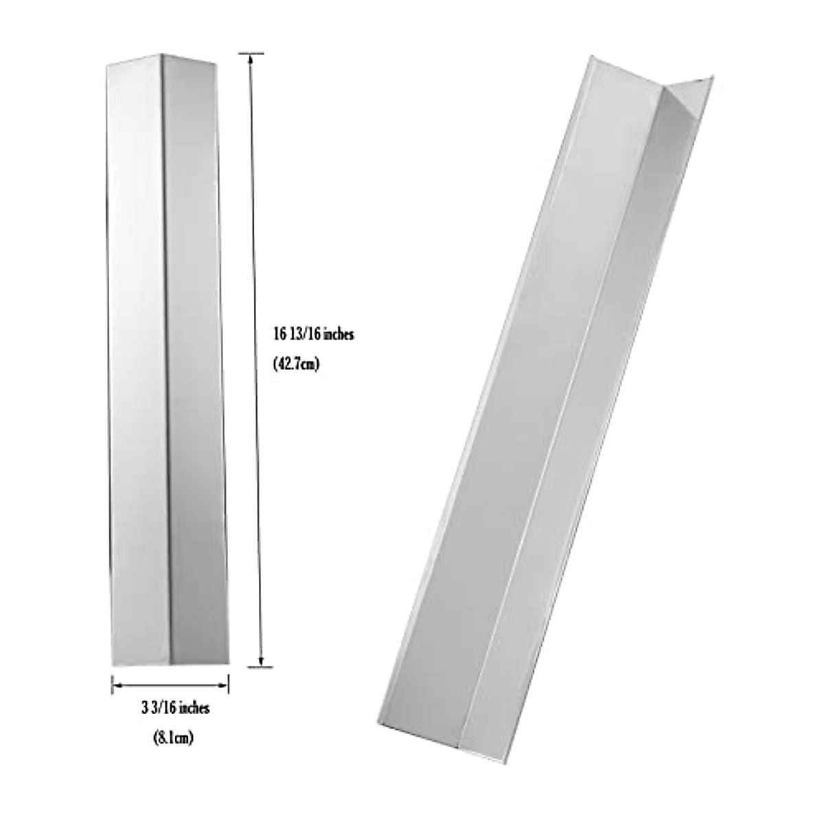 YIHAM KZ988 Grill Replacement Parts for Members Mark 5 Burner GR2210601-MM-00 SAMS Club Rankam, 16 13/16 Inch Heat Plate + 17 1/2 Inch Burner Tube + Adjustable Carry Over