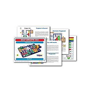 Snap Circuits 203 Electronics Exploration Kit | Over 200 STEM Projects | Full Color Project Manual | 42 Snap Modules | Unlimited Fun