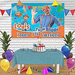 Blibli pi Kids Fun Birthday Banner Personalized Party Backdrop Decoration 60x42 Inches - 5x3 Feet
