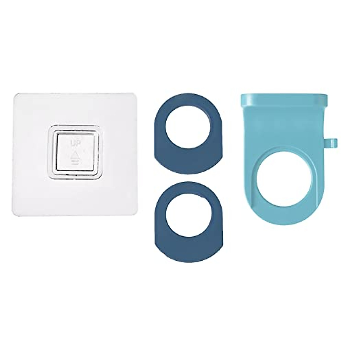 jomgeroz Wall Mounted Shower Gel Storage Holder Suction Cup Shampoo Soap Liquid Rack Wall Mounted Shower Gel Holder