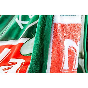 Claussen Kosher Dill Pickles Plush Throw Blanket | Cozy Sherpa Wrap Covering for Sofa, Bed | Super Soft Lightweight Fleece Blanket | Geeky Home Decor | 45 x 60 Inches