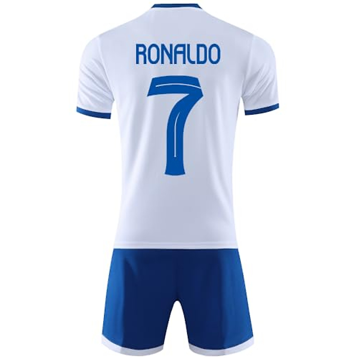ELTONYA Portugal Soccer Jersey for Kids Boy Ronall’do #7 World Cup HOM-Awy Kit Youth Sports Team Jersey&Shorts Soccer Uniform White